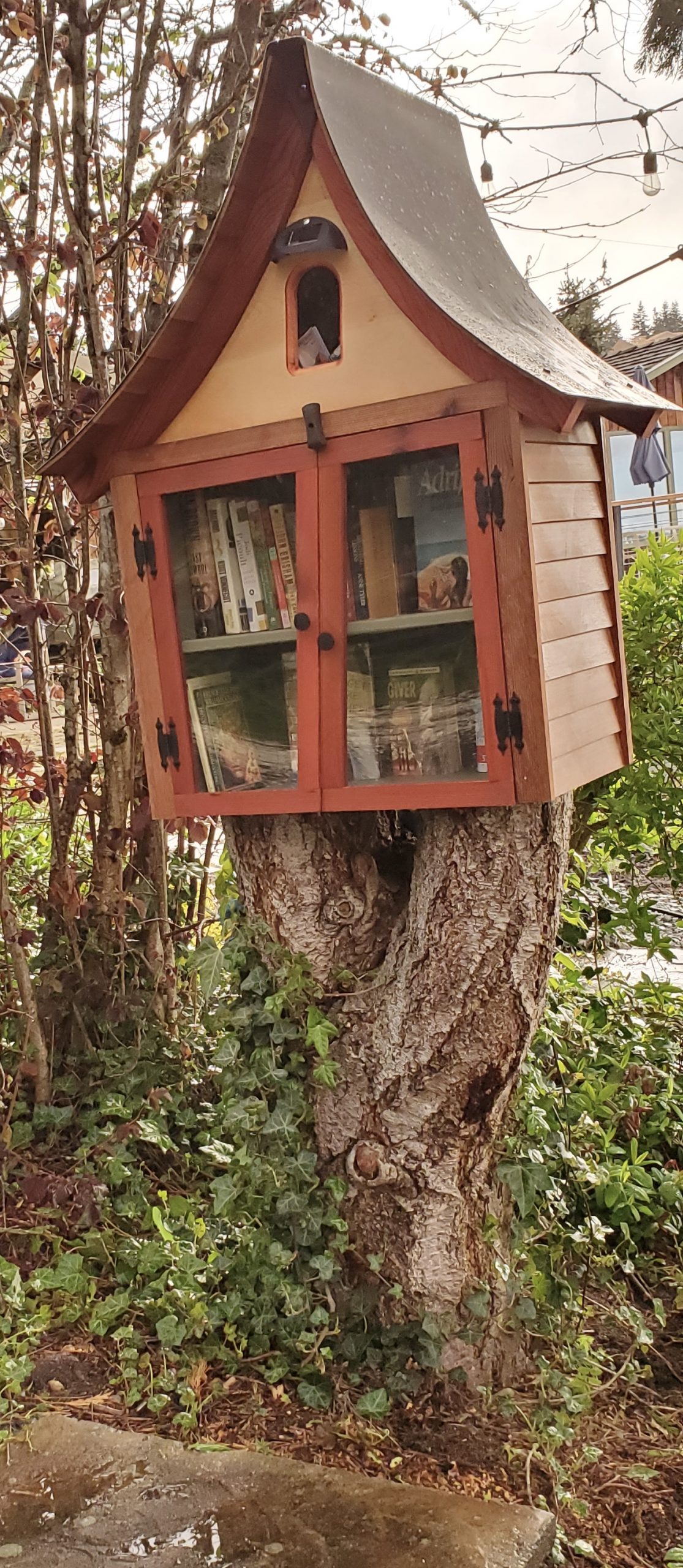 Gnome Little Library - Elkinsdiy