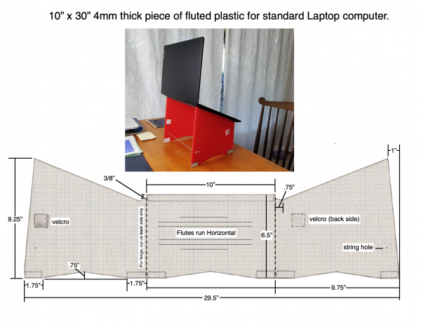 Laptop computer stand - Elkinsdiy
