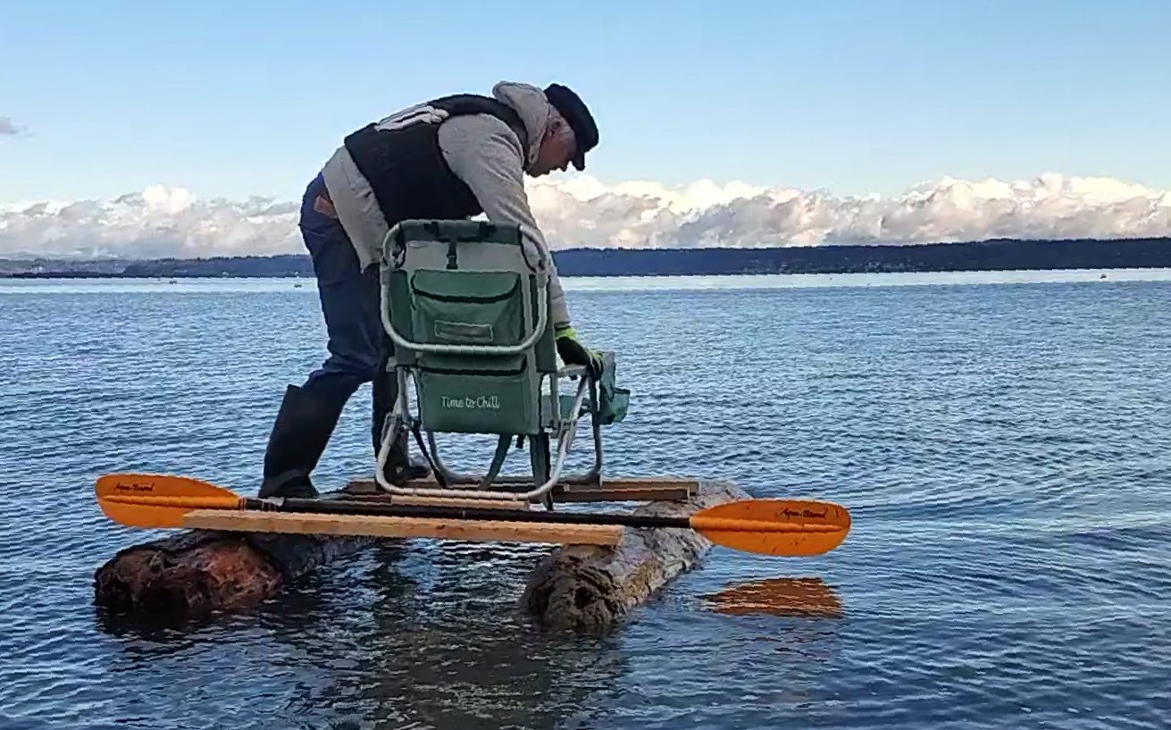 Driftwood raft - Elkinsdiy